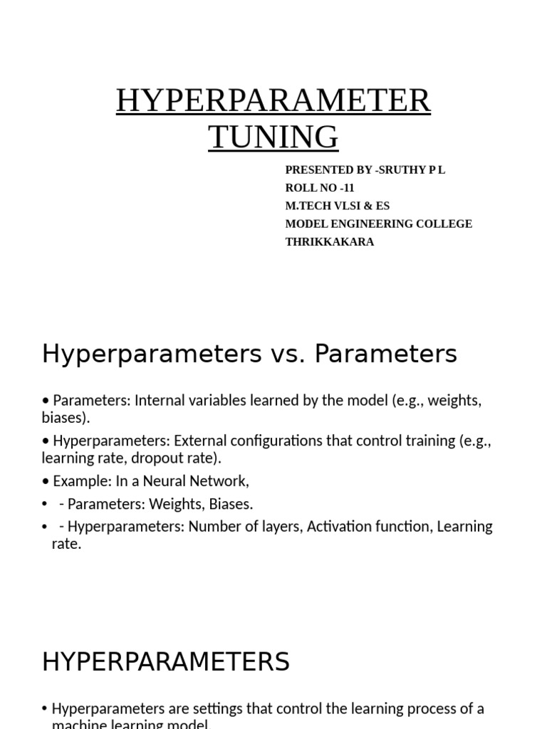 Hyperparameter Tuning | PDF | Learning | Computational Neuroscience