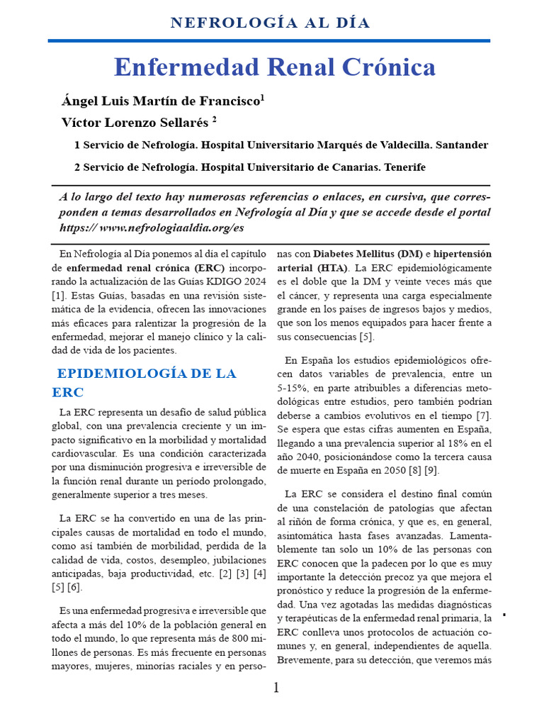 Es Articulo Enfermedad Renal Cronica 654 PDF | PDF | Hipertensión | Enfermedades cardiovasculares