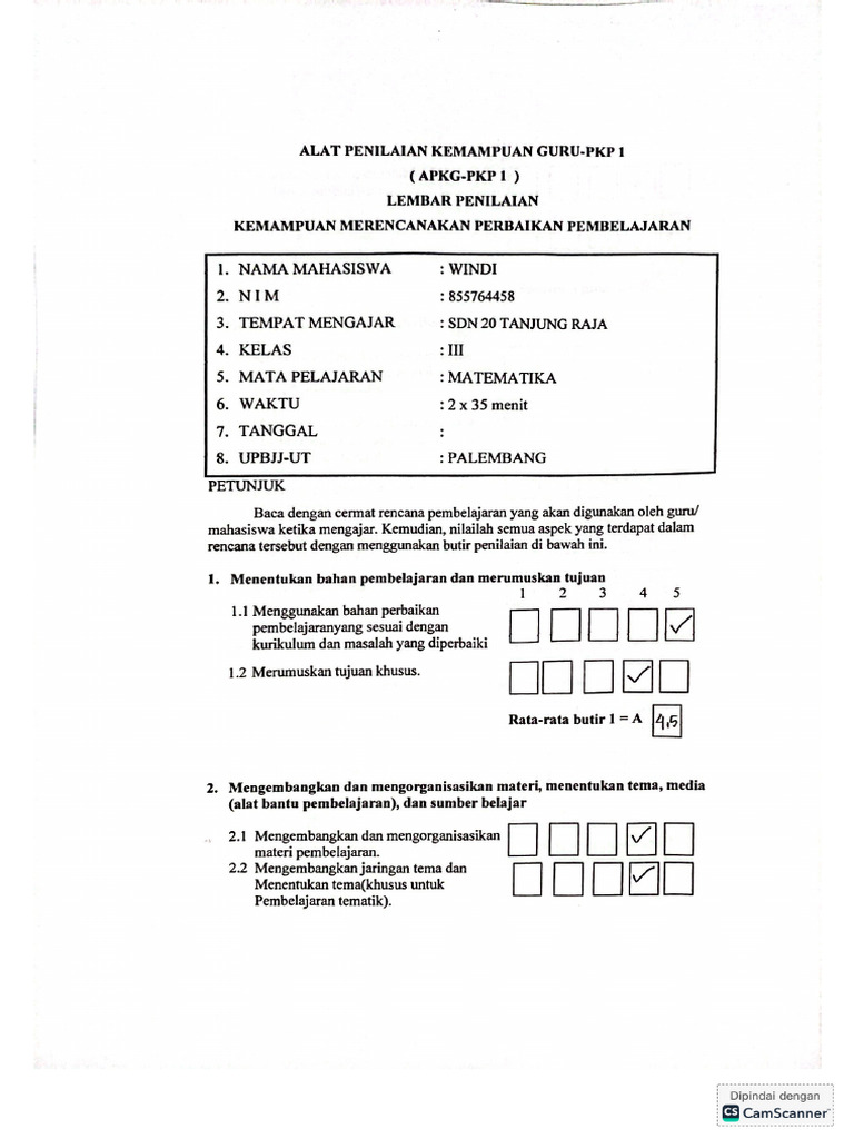 Apkg 1.2 Siklus 1 | PDF