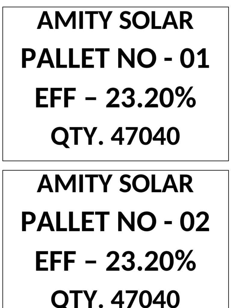 Amity Solar 14 | PDF
