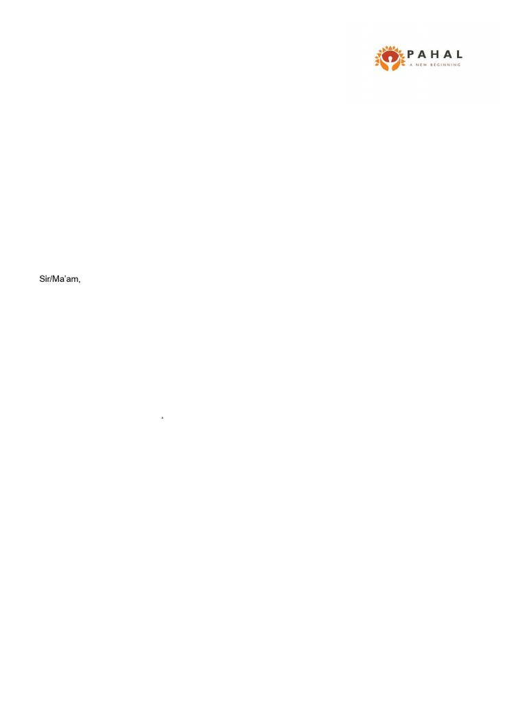 Pahal NOCREPORT | PDF