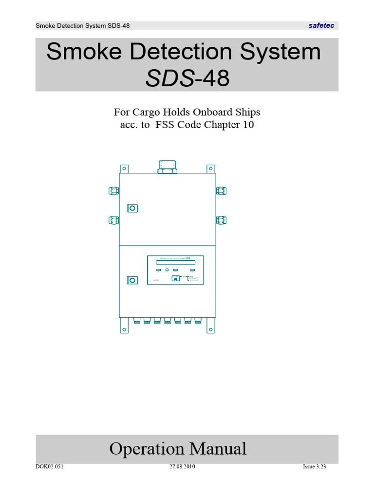 Smoke Detection System SDS-48 Manual | PDF | Relay | Fuse (Electrical)