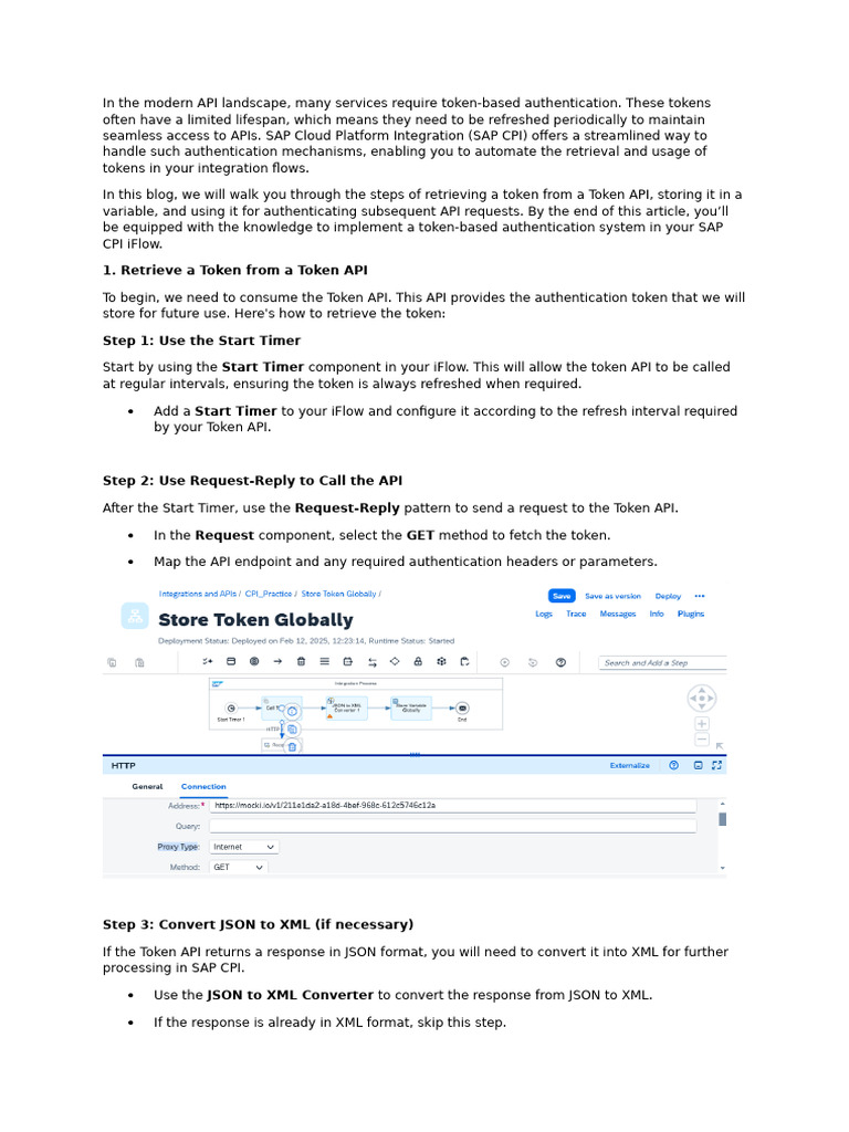 Automating Token Auth in SAP CPI | PDF | Variable (Computer Science) | Xml
