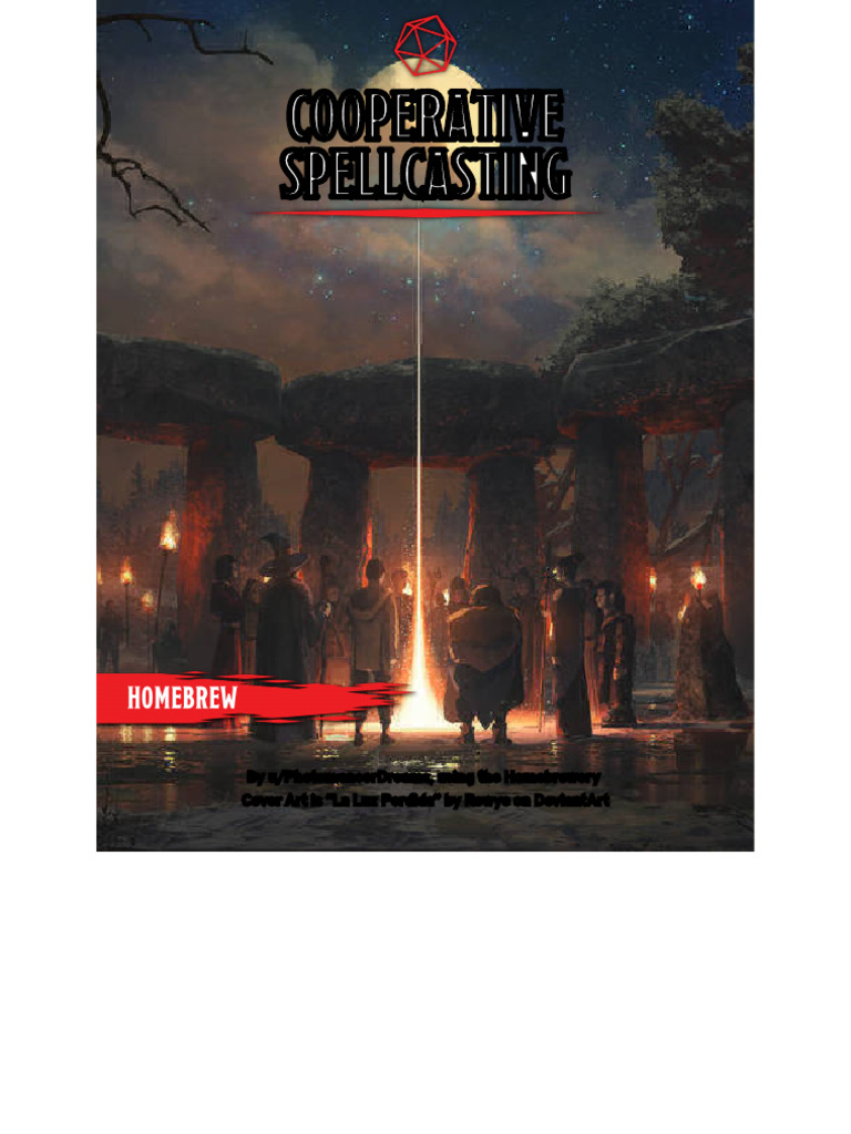 Cooperative Spellcasting 2024 - The Homebrewery | PDF