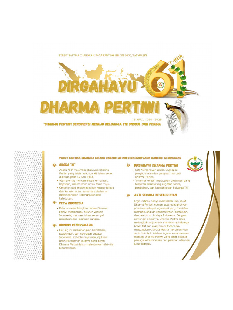 Lomba Desain Logo HUT Dharma Pertiwi 2025 | PDF