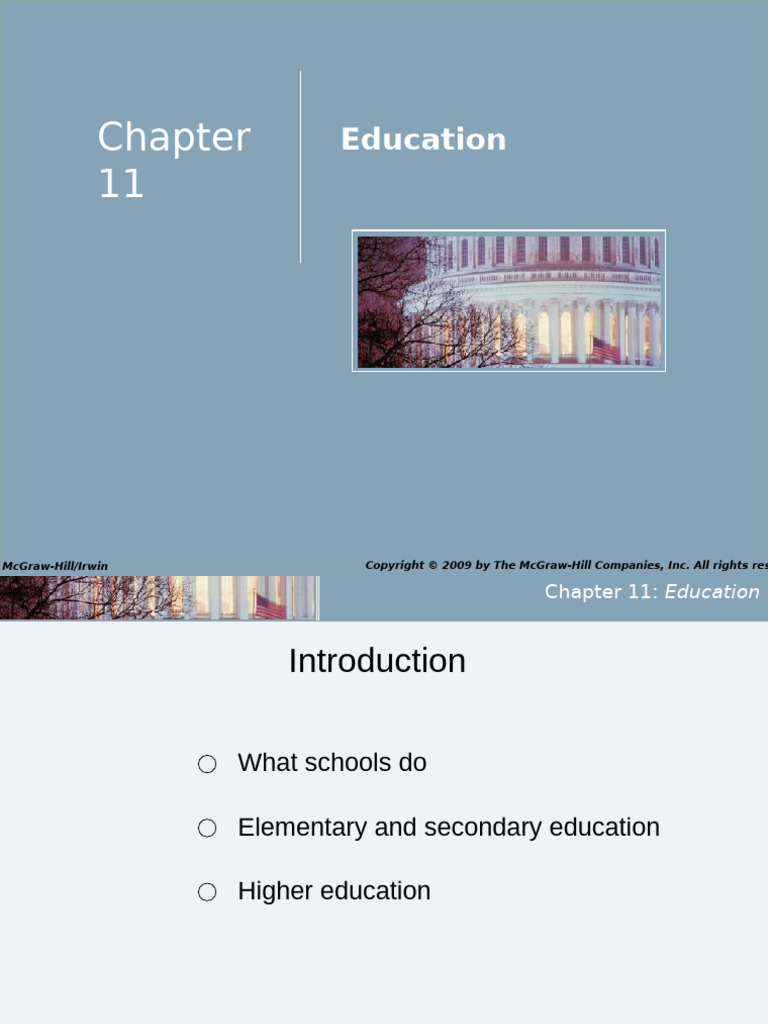 Chapter11 Education | PDF | Taxes | Poverty