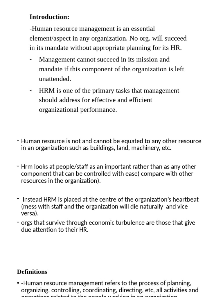 Hemh 3104 HRM WK 1-3 | PDF | Human Resource Management | Employment