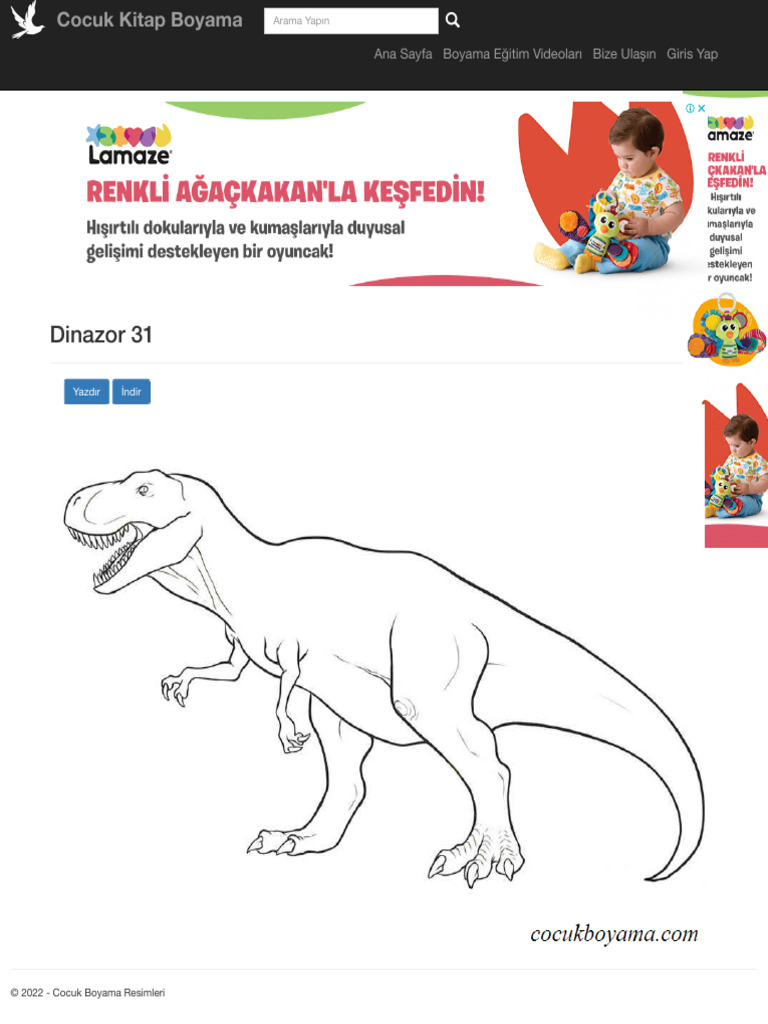 Dinazor 31 - Ücretsiz Boyama Resimleri | PDF