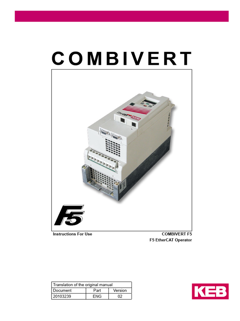 F5 Ethercat Operator 20103239 GBR | PDF | Ethernet | Parameter ...