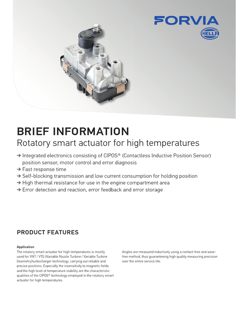 10163287a - AM0 - Rotatory Smart Actuator For High Temperatures | PDF ...