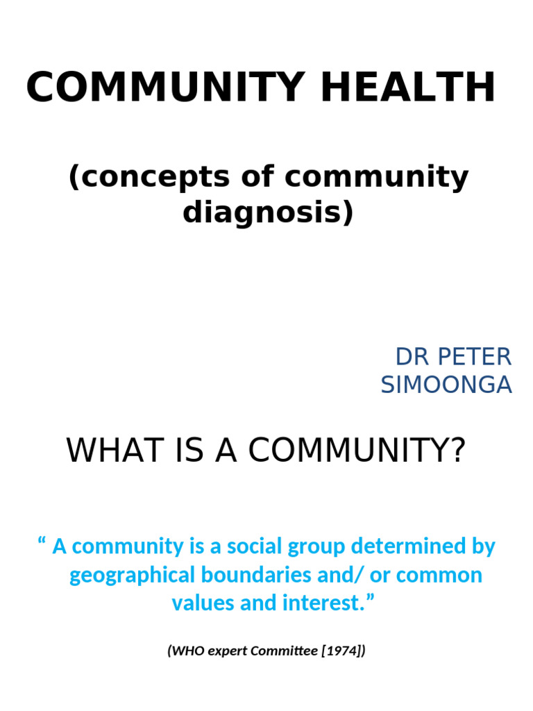 Med 2-Introduction To Community Health - Cbe 2024 | PDF | Preventive Healthcare | Community