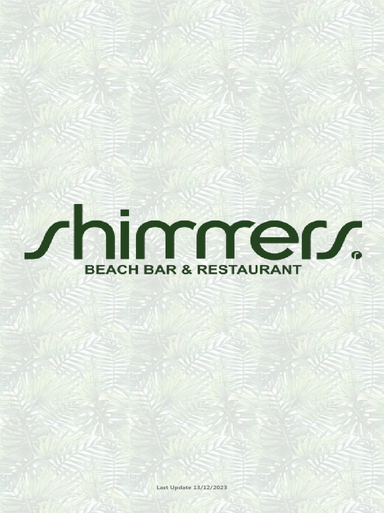 Thai Menu at Shimmers Islamabad | PDF | Sushi | Tomato Sauce