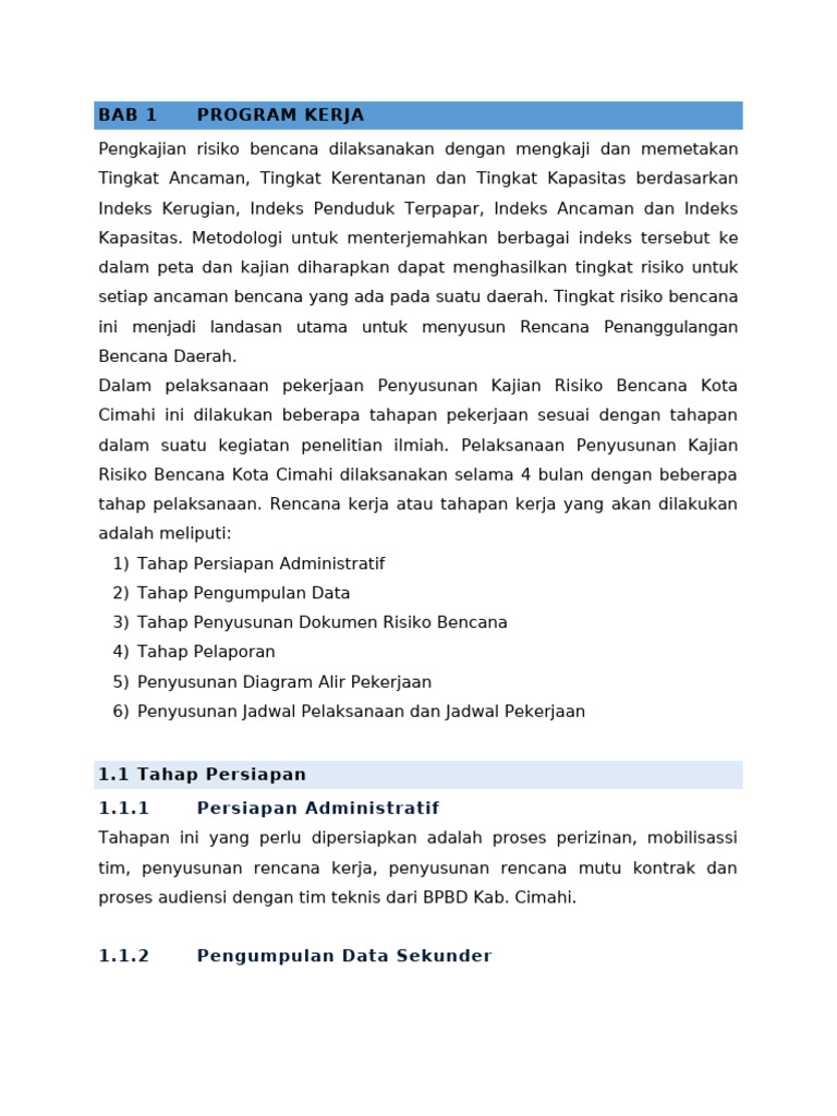 Program Kerja | PDF