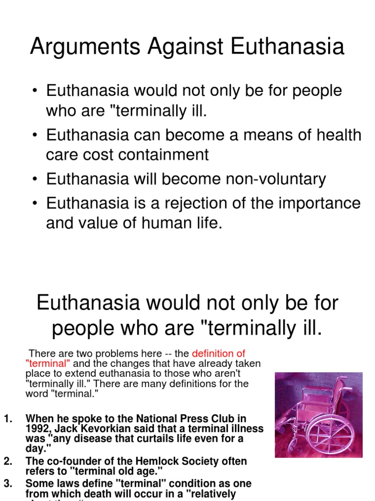 Arguments Against Euthanasia | PDF | Managed Care | Medical Ethics