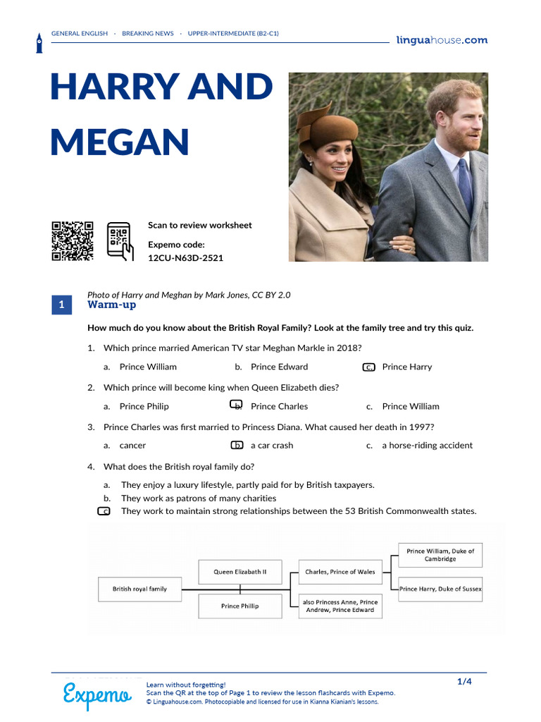 Harry and Megan British English Student Ver2 | PDF