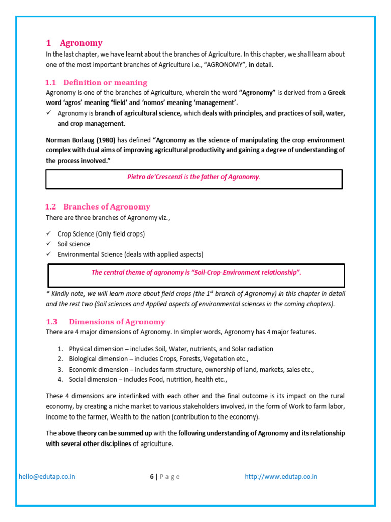 Agroomy Edutap Summary Sheets | PDF | Photosynthesis | Plough