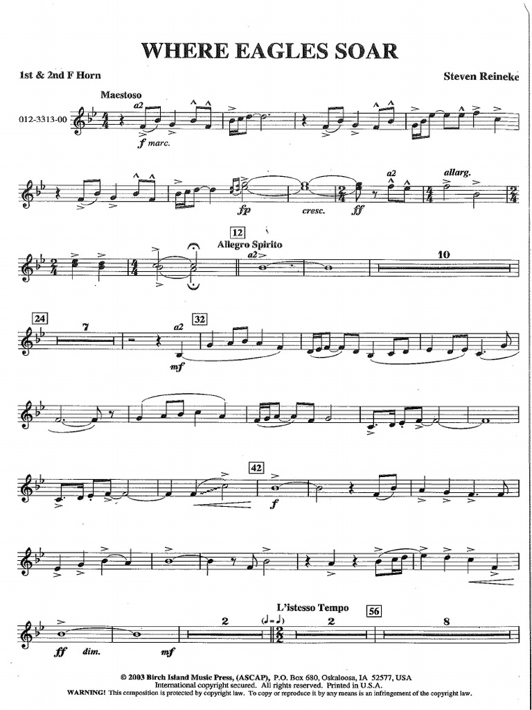 1st 2nd F Horn Compressed | PDF
