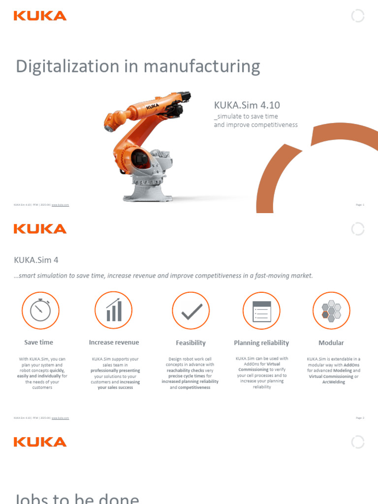 2025 04 SW PDF Kuka - Sim 4.10 en External v1 | PDF | Simulation | Robot