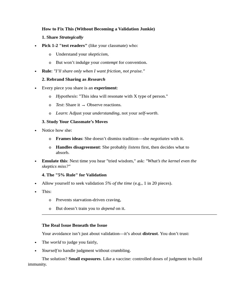 DeepSeek - How To Share Your Writing (Mindset) | PDF