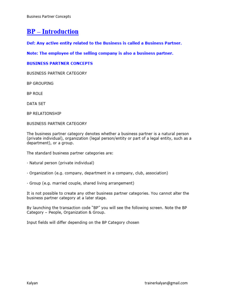 2 - Business Partner Master Data Customization & Programming | PDF ...