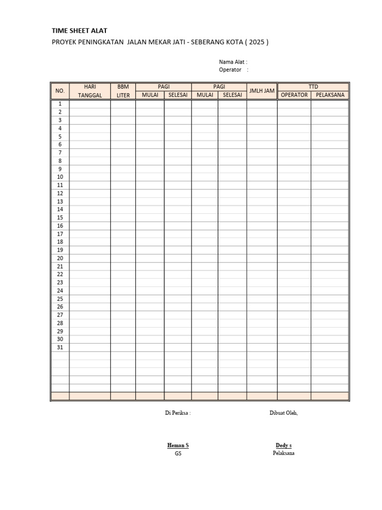 Time Sheet | PDF