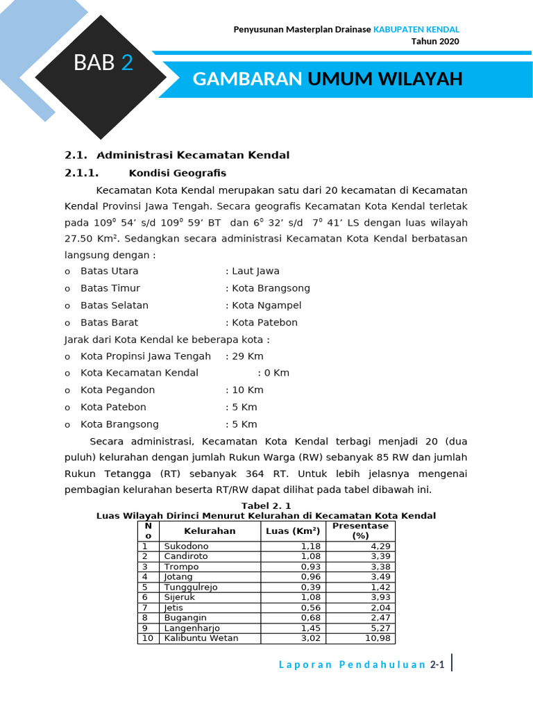BAB 2. Gambaran Umum Wilayah | PDF