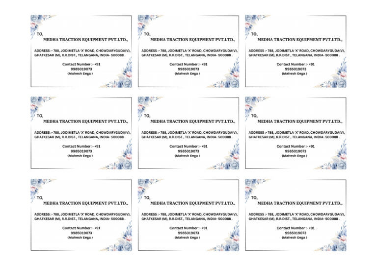 MTPL Address | PDF