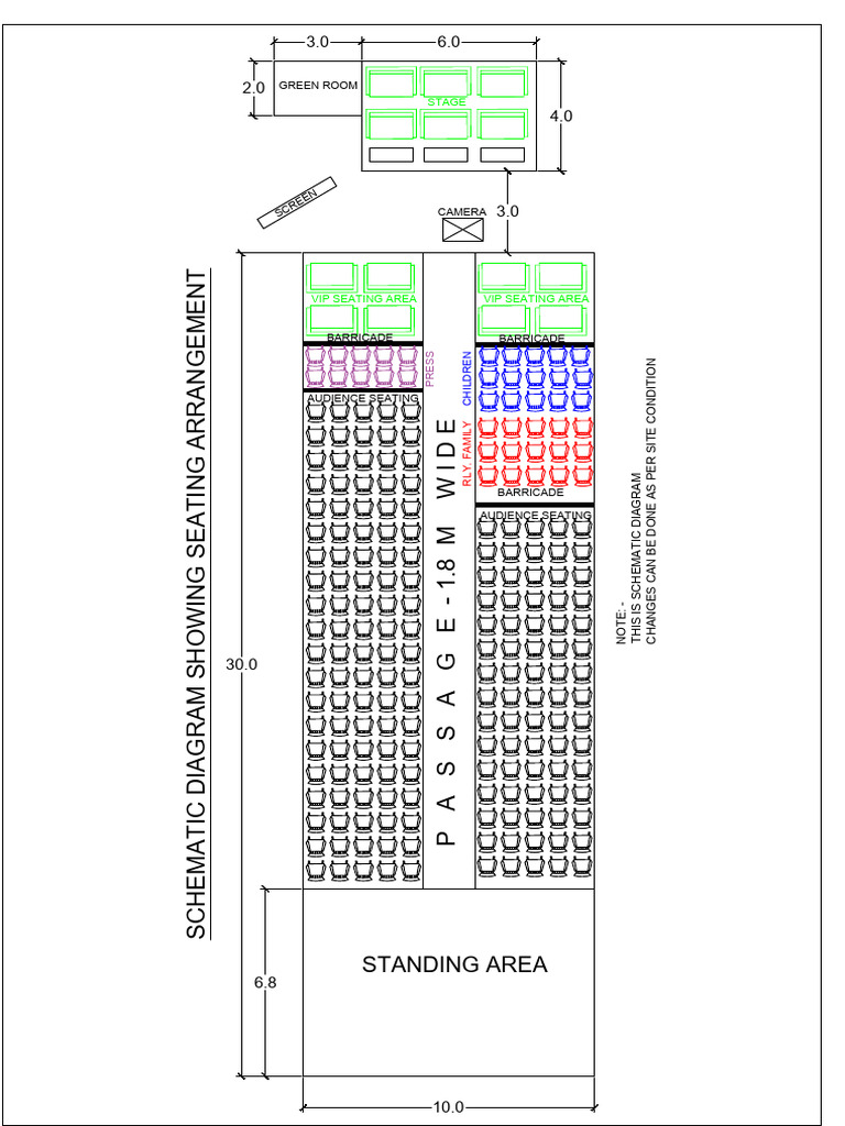 Schematic Diagram Showing Seating Arrangement | PDF