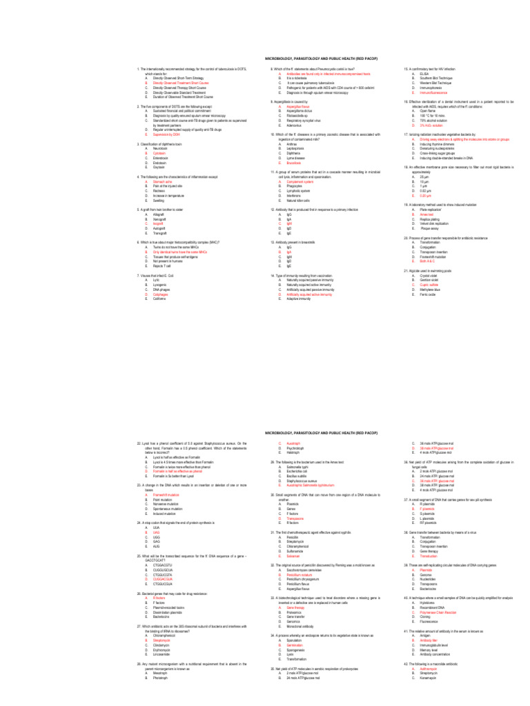 Micropara | PDF | Infection | Gene