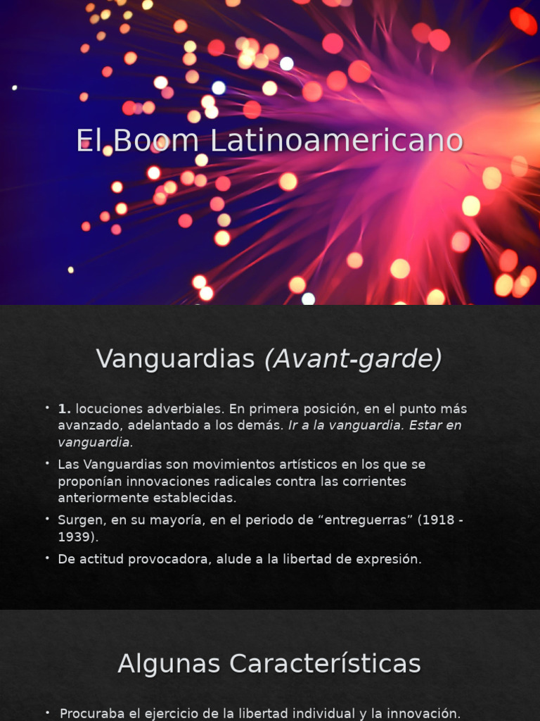 Boom Latinoamericano | PDF | Vanguardia | Literatura latinoamericana