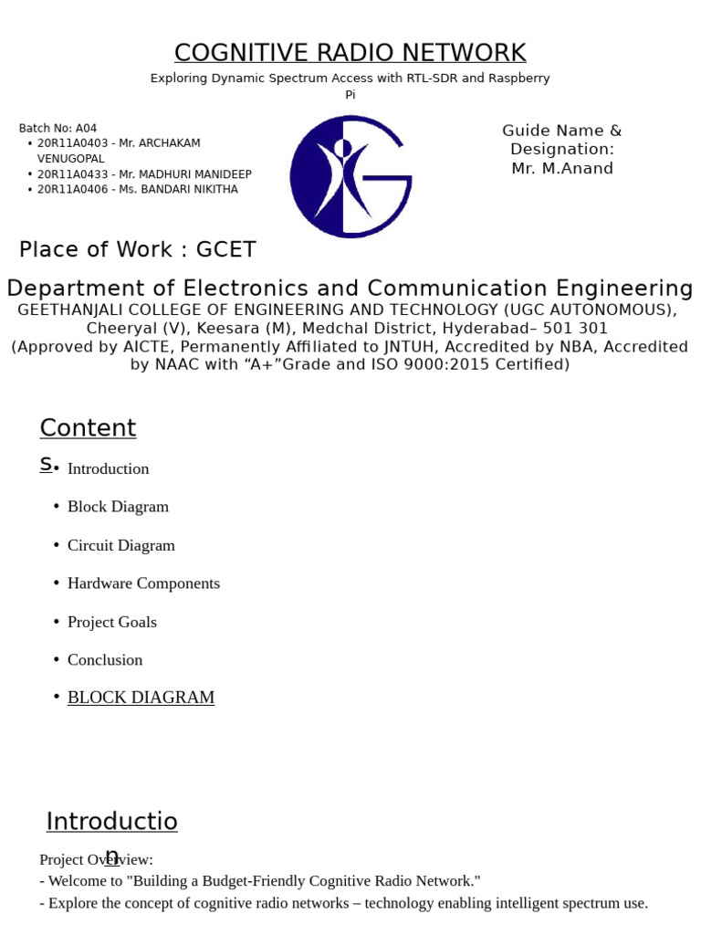 Cognitive Radio Spectrum Sensing | PDF | Software Defined Radio | Cognitive Radio