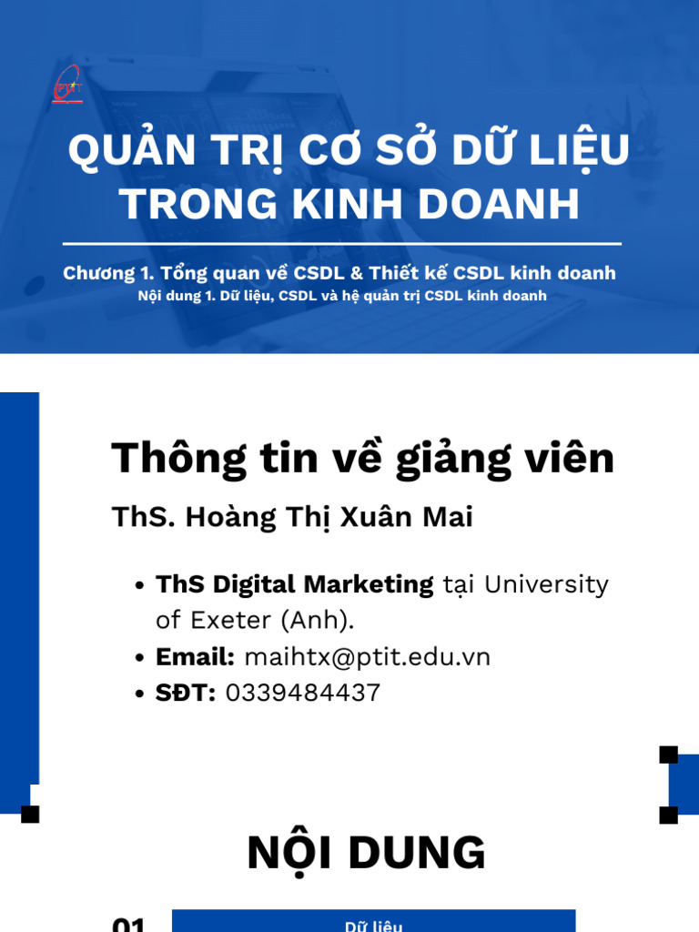 Du Lieu Va CSDL | PDF