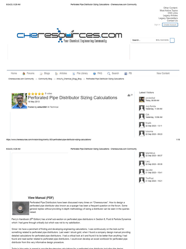 Bioreactor Sparger Design | PDF | Continuum Mechanics | Dynamics ...