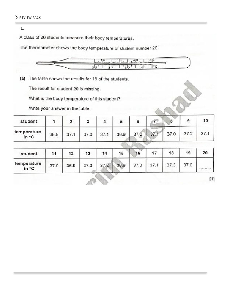 Review Pack Y6 | PDF