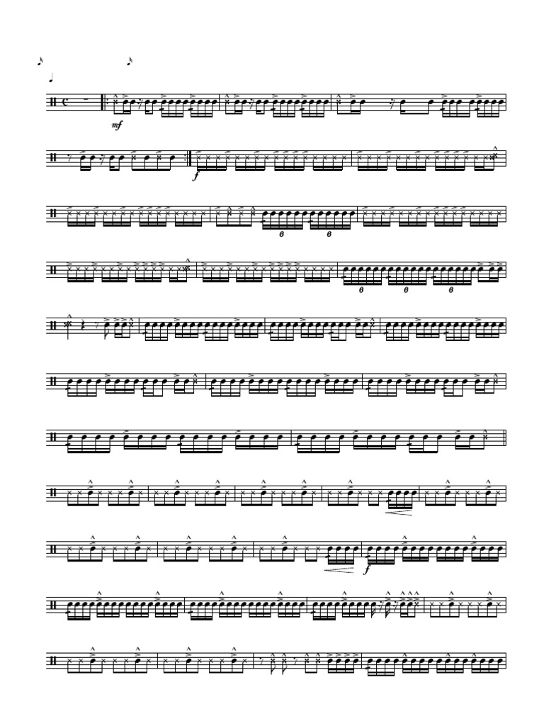 Eye in The Sky 2024 Snare Drums | PDF | Marching Bands | Music