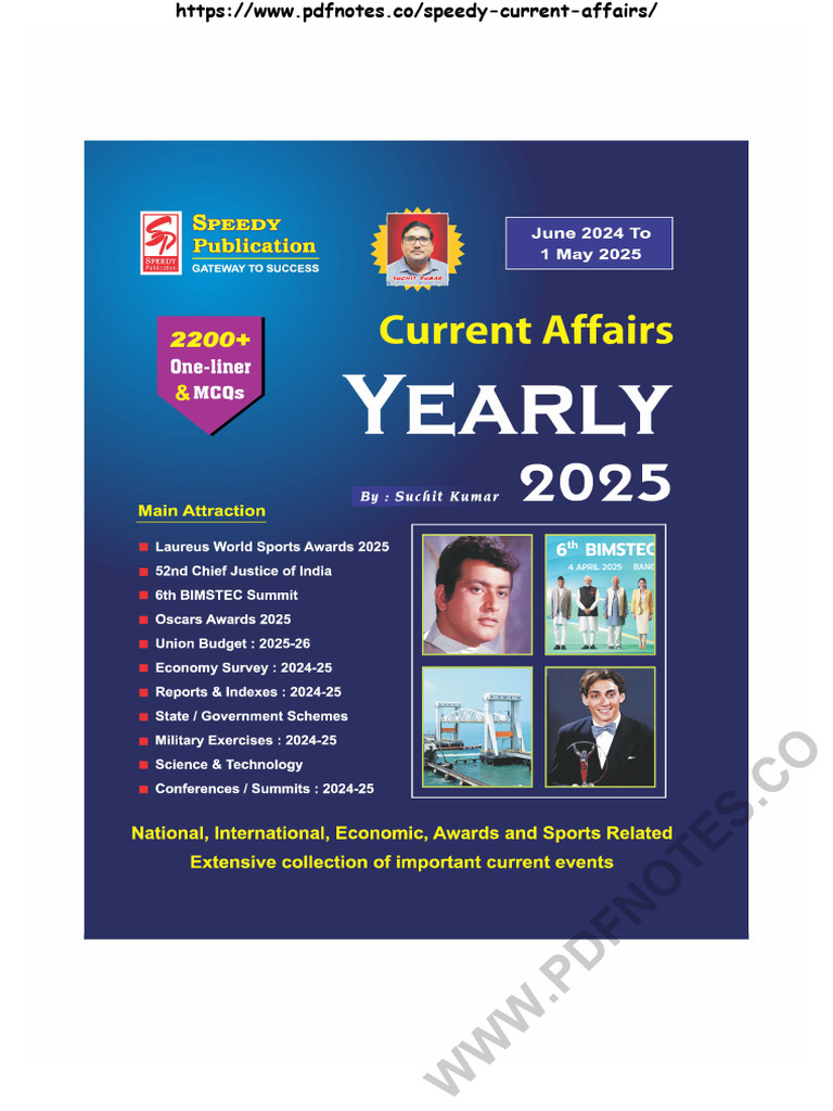 Speedy Current Affairs 2025 Overview Pdf
