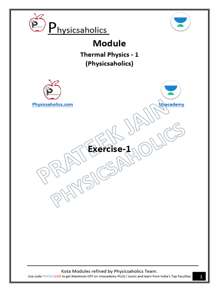 Module Exercise 1-Thermal Physics - 1 | PDF | Thermal Expansion ...