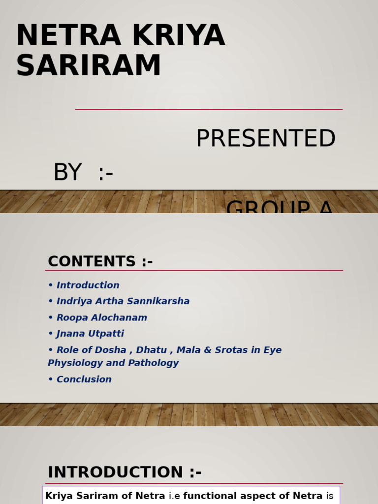 Netra Kriyashariram GRP A | PDF | Eye | Visual Perception