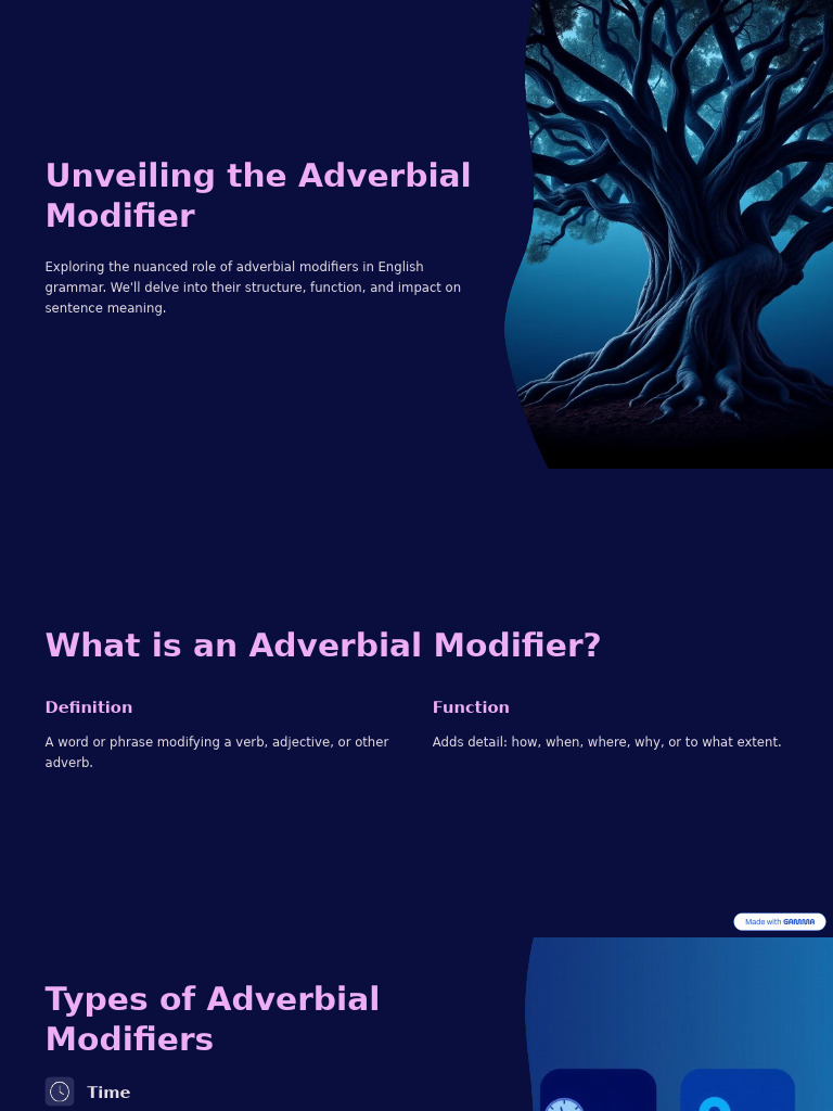 Adverbial Modifier | PDF