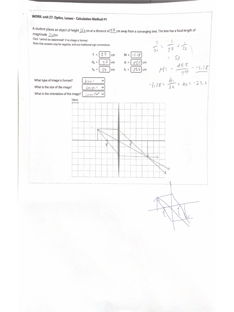 WORK - Unit 27 - Optics, Lenses | PDF | Optics | Glass Engineering And ...