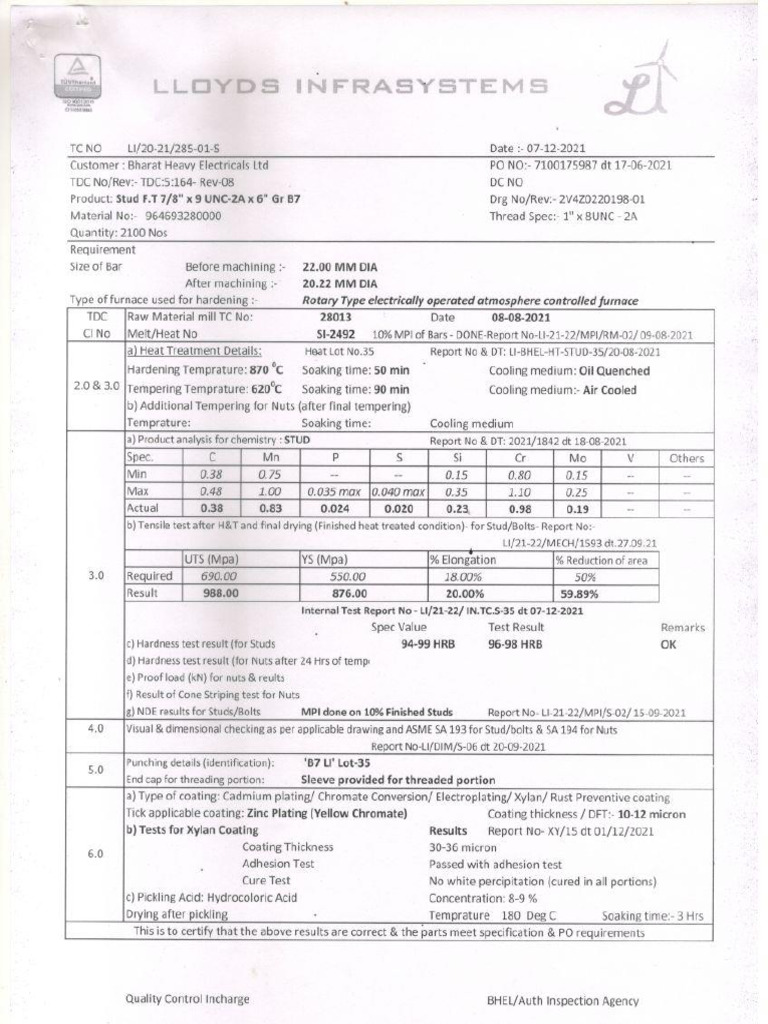 Mill TC - 285 | PDF