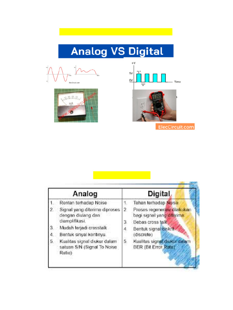 Perbandingan Elektronika Analog dan Digital | PDF