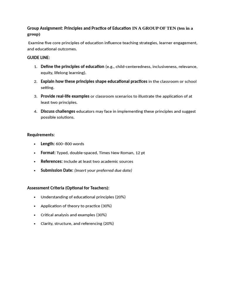 Principle of Teaching Practics | PDF