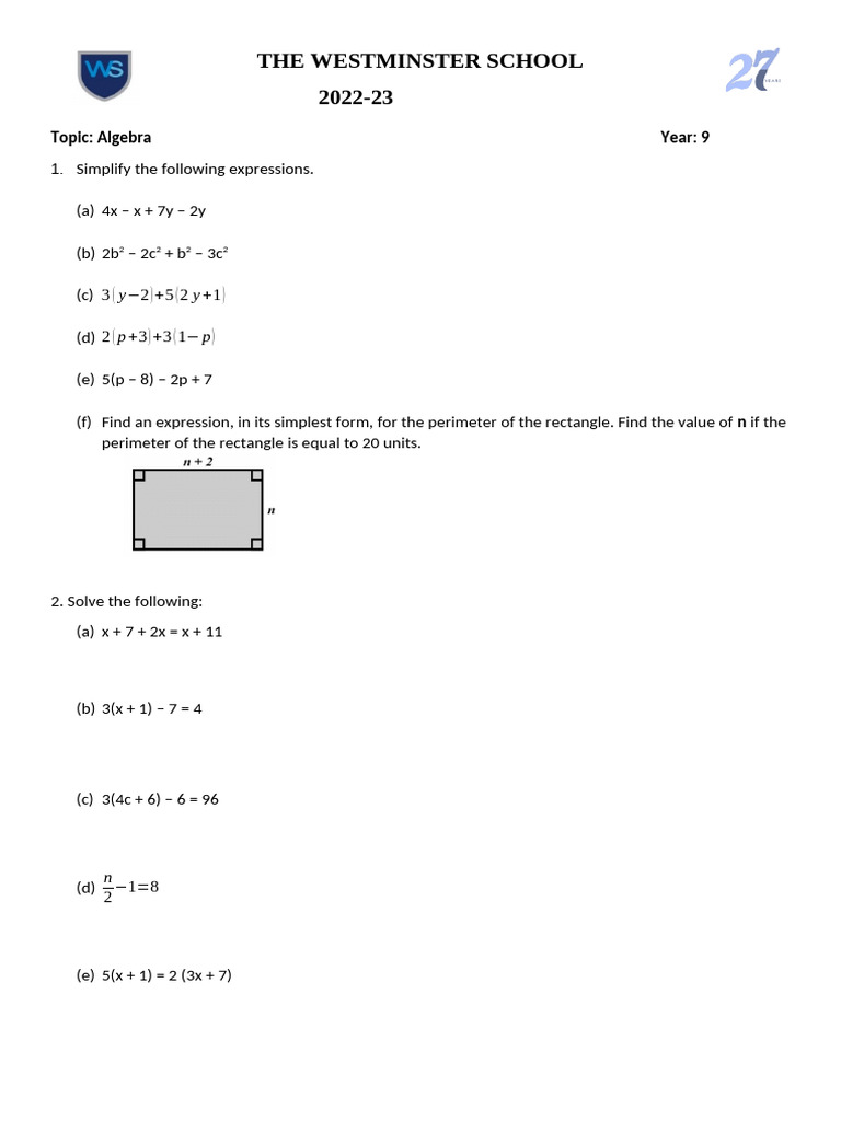 Year 9 Task Sheet PLAN B | PDF