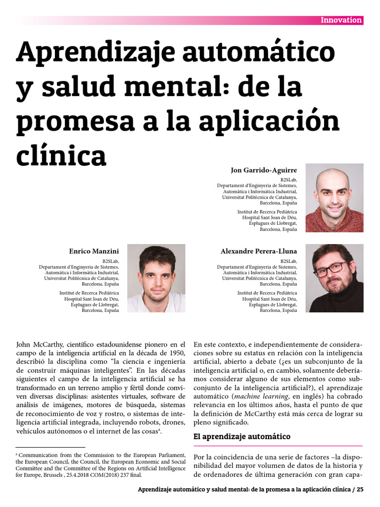 Brains 02 Vol-2 Innovation | PDF | Aprendizaje | Aprendizaje automático