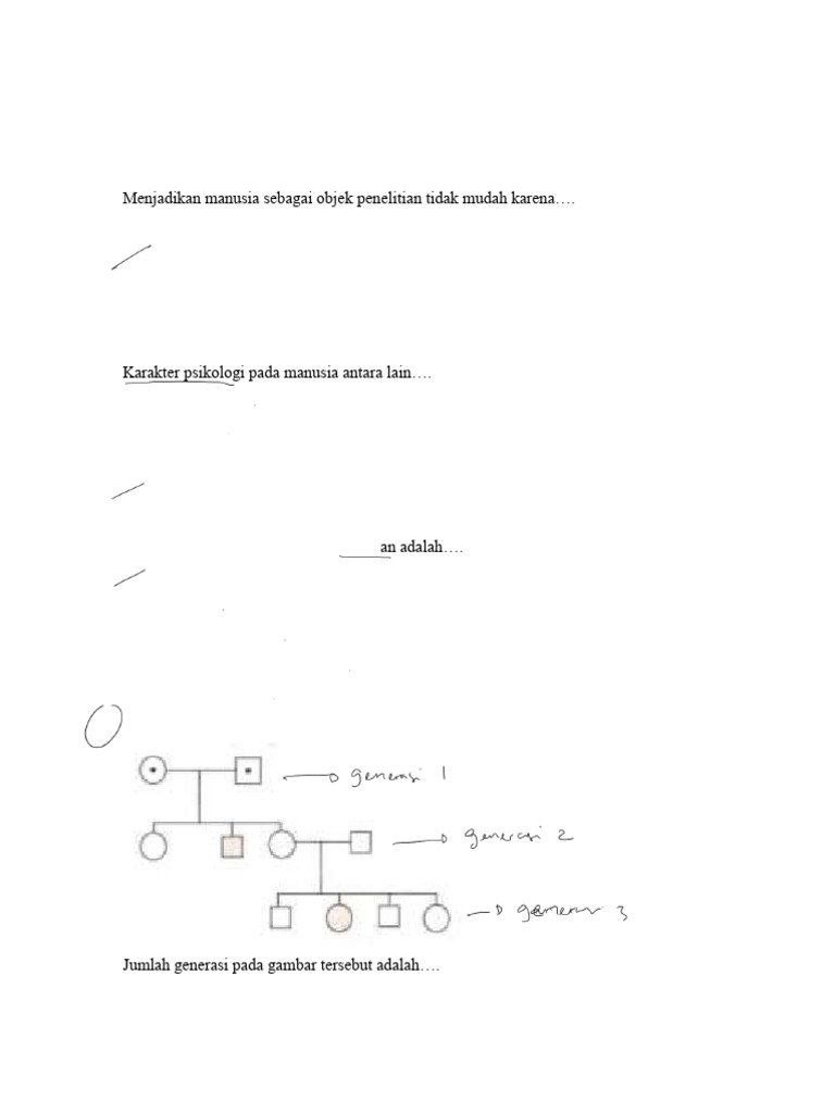 Latihan Soal Hereditas Pada Manusia - 220228 - 235922 | PDF