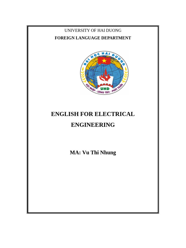 English for Electrical Engineering | PDF | Electric Motor ...