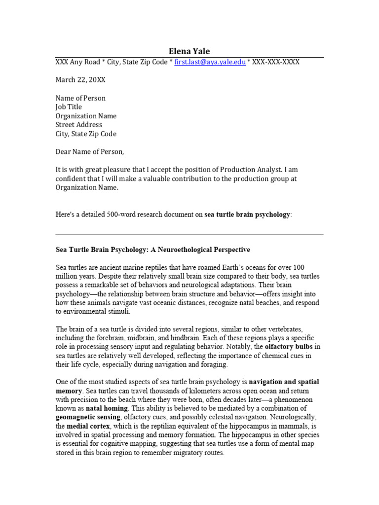 Sea Turtle Brain Physcology | PDF | Brain | Sea Turtle