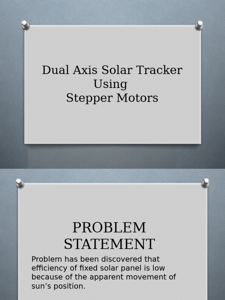 Dual Axis Solar Tracker Efficiency System | PDF