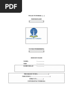 Contoh Cover Tugas TUTON | PDF